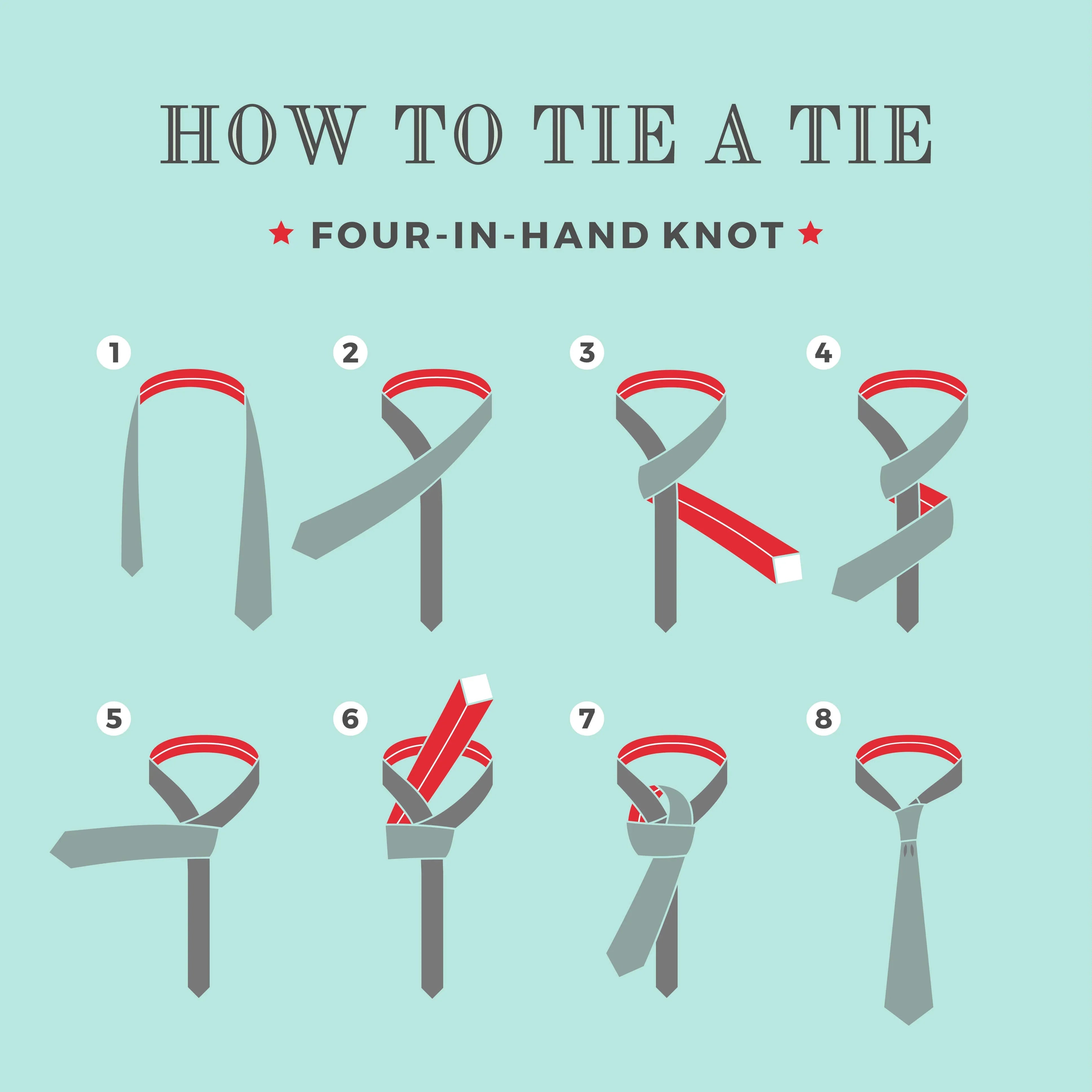 How to Tie a Four-in-Hand Knot: Step-by-Step Guide – Crossrow London